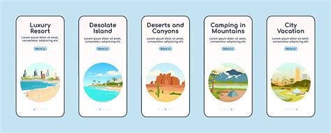 Flat Vector Template For Mobile App Screen Of Professional Workshop Onboarding Vector Insta