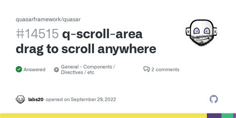 Q Scroll Area Drag To Scroll Anywhere · Quasarframework Quasar