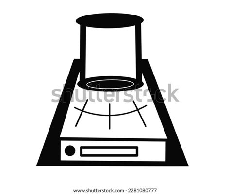 Analytical Balance Scale Laboratory Chemistry Vector Stock Vector