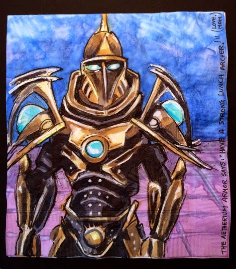Daily Napkins Aetherium Armor From Skyrim
