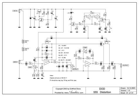 Dod Fx90 Schematic Dod Fx50 B Used Stacys Music Shop I