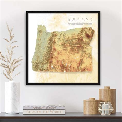 Oregon Relief Map Topographic Elevation Map With Shaded Relief Geojango Maps