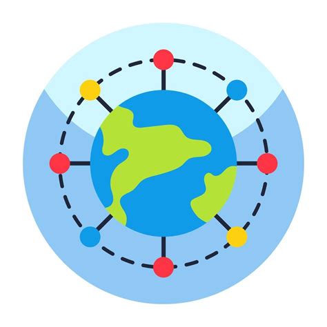 Trendy Vector Design Of Global Network 9787141 Vector Art At Vecteezy