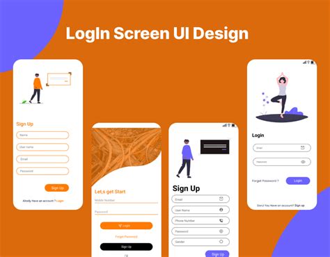 Login Screen Modern Ui Design On Behance