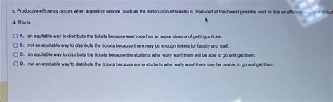 Solved C ﻿productive Efficiency Occurs When A Good Or