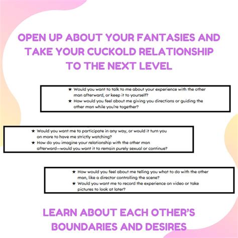 Cuckold Fantasy Questionnaire For Cuckold Hotwife Couples Questions