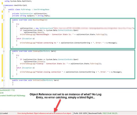 add microsoft data sqlclient dll 2 1 2 as an assembly reference wealthlab