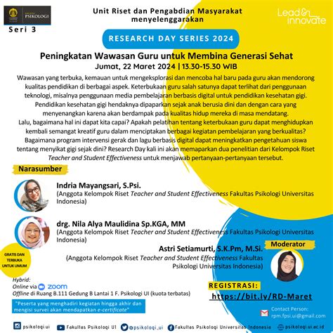 Research Day Seri 3 Peningkatan Wawasan Guru Untuk Membina Generasi
