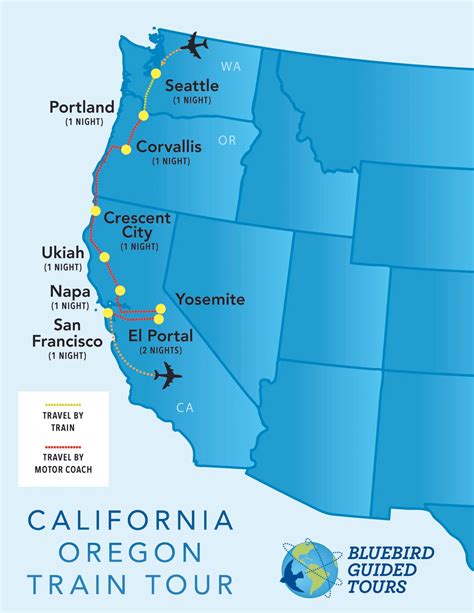 California Train — Bluebird Guided Tours
