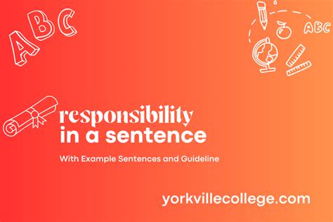 How To Use Responsibility In A Sentence Easy Examples