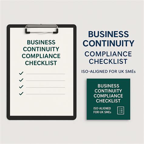 Business Continuity Compliance Checklist Iso 22301 Aligned Template