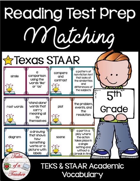 5th Grade Staar Reading Matching Test Prep Amped Up Learning