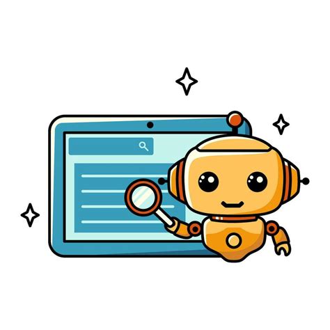 Using Ai For Information Retrieval Chat Bot Assistant For Online Applications Cartoon Vector