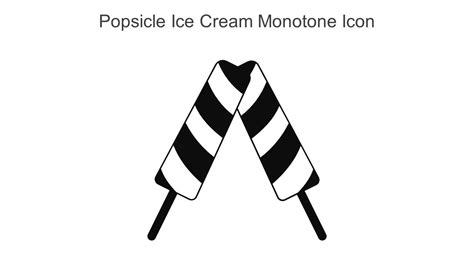 Popsicle Ice Cream Monotone Icon In Powerpoint Pptx Png And Editable Eps Format PPT PowerPoint