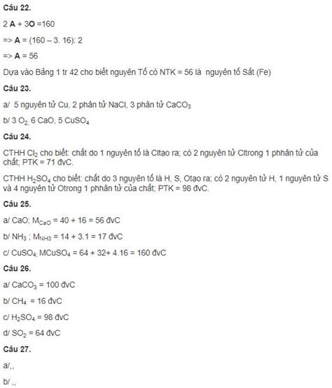 Những Bài Tập Tự Luận Hay Về Chất Nguyên Tử Phân Tử Hóa Học