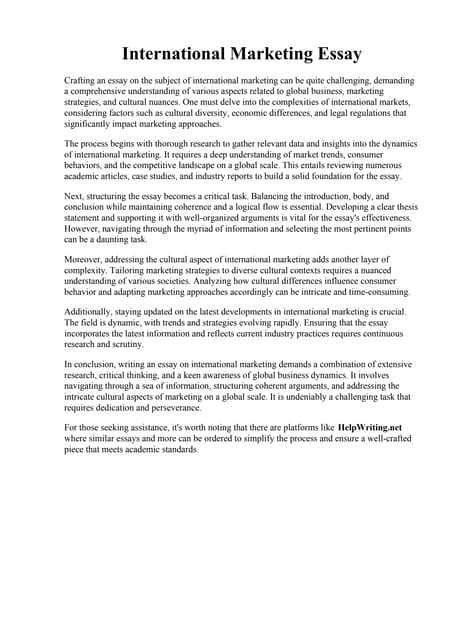 International Marketing Essay International Marketing Plan Essay Lulu