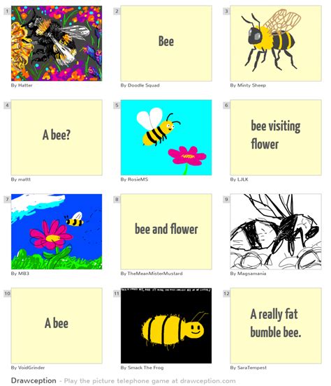 Bee Drawception Bee Drawception