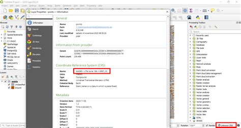 epsg code of crs nad83 utm zone 15n vert cs not recognised for