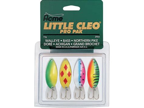 Acme Little Cleo Spoon Pro Pak 25oz Assorted 4pk