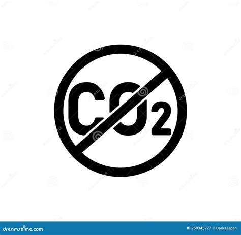 Co2 Reduction Vector Icon Illustration Stock Vector Illustration Of