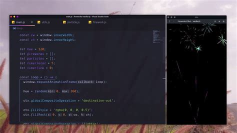How To Make Fireworks Effect 🎉 Using Vanilla Javascript Youtube