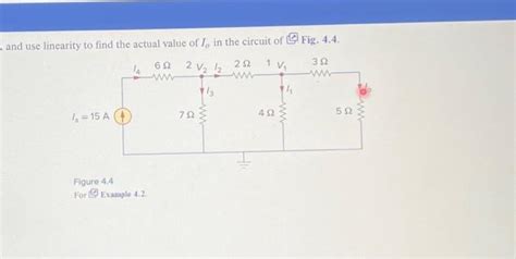 Solved And Use Linearity To Find The Actual Value Of Io
