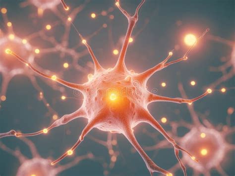 Neural Network Visualization Neurons And Synapses In A Complex Communication System Stock