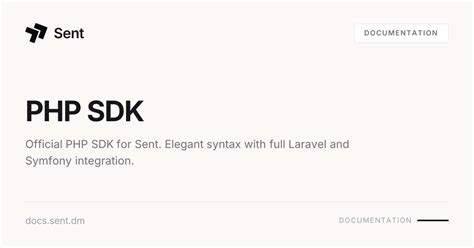Php Sdk Sent Api Docs