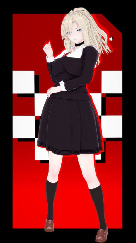 Rule 34 3d Angry Blonde Hair Blue Eyes Choker Clothed Collar Dress