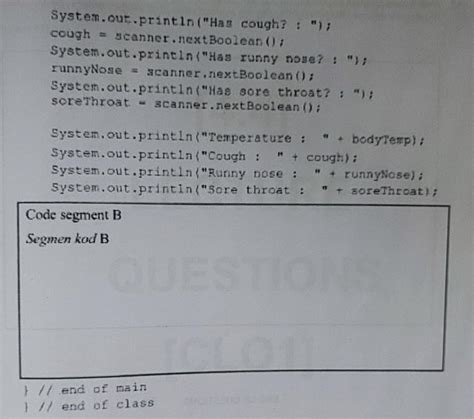 Solved 11 Given Below Two Code Segments That Evaluates