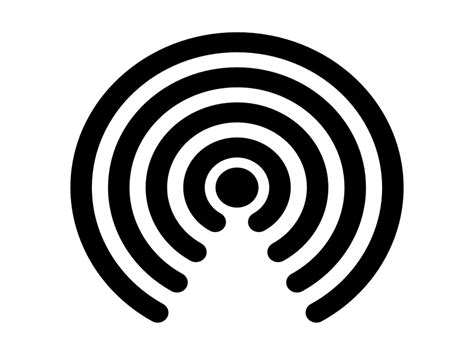 Download Signal Wave Shape Symbol Of Connectivity Logo Template Vector