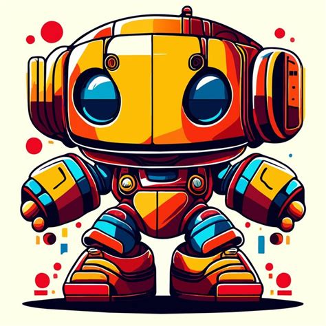 Premium Vector Digital Daydreams Little Robot Vector Inspiring Creations