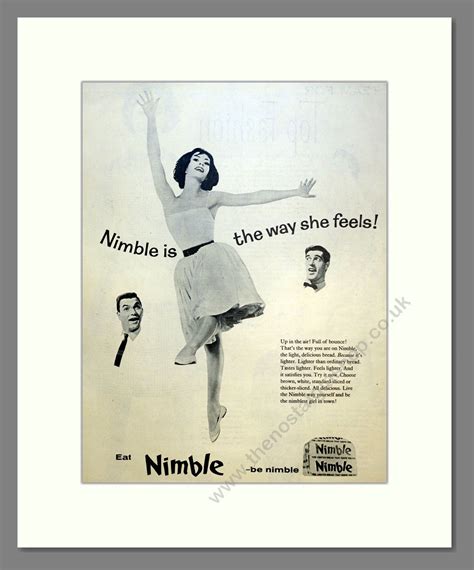 Nimble Bread Vintage Advert 1961 Ref Ad301441 The Nostalgia Shop