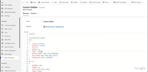 Design Custom Sidebar Within Microsoft Power Pages Microsoft Dynamics 365 Blog