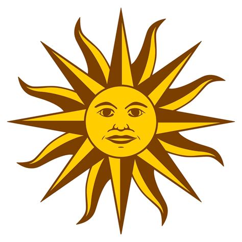 Uruguay Sun Of May National Emblem 76788969 Vector Art At Vecteezy