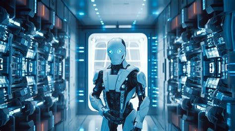 Premium Ai Image Robot Electronic Access Authentication System Technology