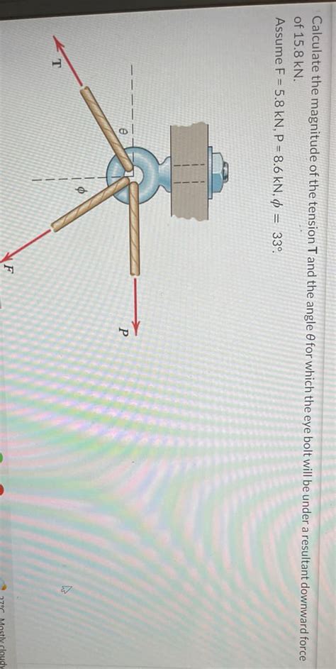 Answered Calculate The Magnitude Of The Tension Bartleby