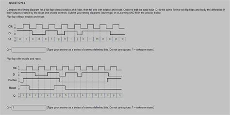 Solved Their Outputs Created By The Reset And Enable Chegg