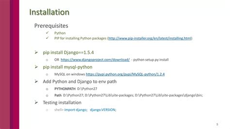 Django Python Mvc Framework Pptx