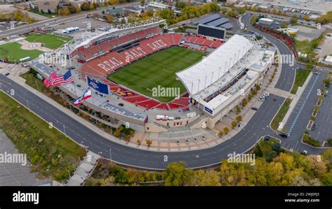 Aerial View Of America First Field Home Of Major Leauge Soccer Club
