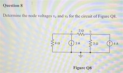 solved by an expert question 8determine the node voltages va ﻿and vb