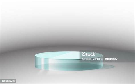 배경 벡터 3d 렌더링 크리스탈 연단 화장품을 보여주기 위해 서 있습니다 받침대에 대한 스톡 벡터 아트 및 기타 이미지 받침대 유리 재료 배경 주제 Istock