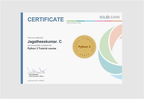 jagatheeskumar chellamuthu on linkedin sololearn pythontraining