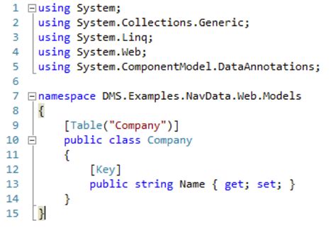 How To Use MVC Net On The Dynamics NAV Database Structure CodeProject