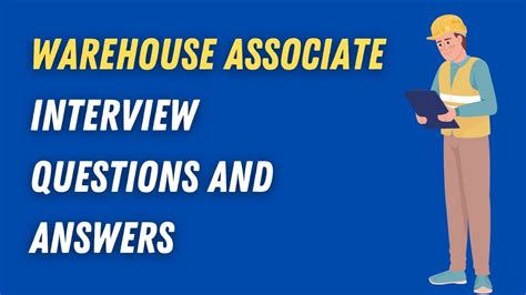 Warehouse Associate Interview Questions And Answers Youtube