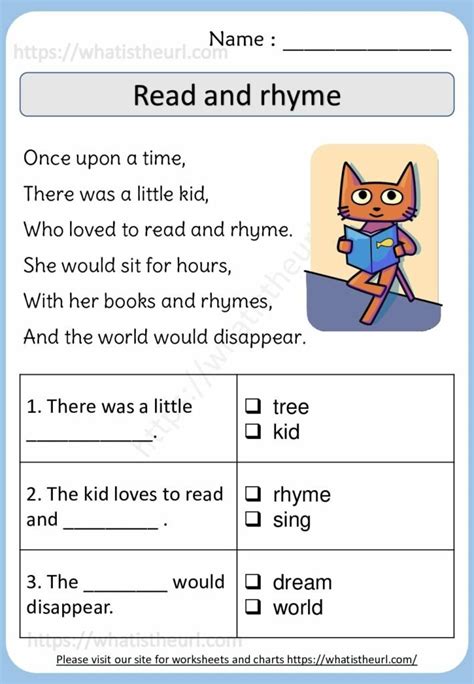 Sight Words Cherry And Time Reading Comprehension For Grade 1 Your