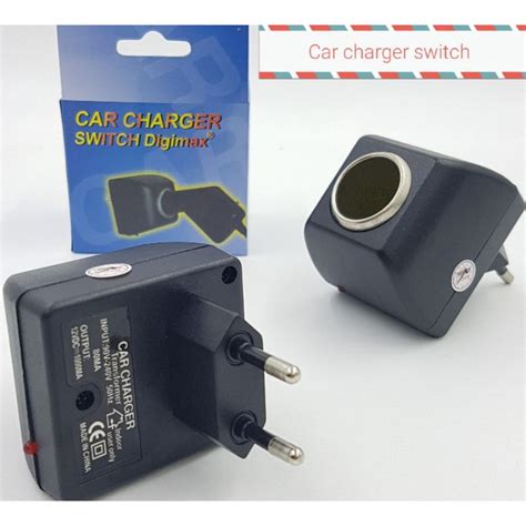 Jual Soket Adaptor Converter Car Charger Switch 12v Dc To Ac Plug Shopee Indonesia