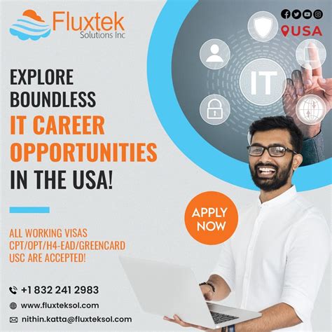 Fluxtek Solutions Inc On Linkedin Itcareer It Usa