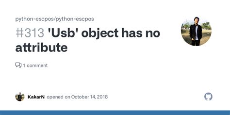 Usb Object Has No Attribute Issue Python Escpos Python Escpos GitHub