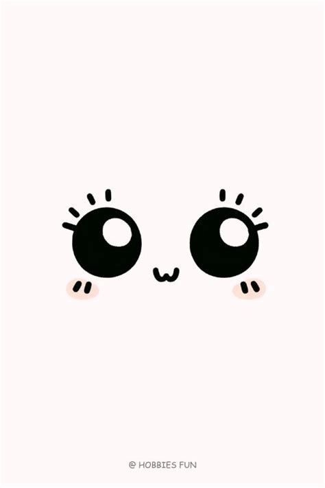 Easy Cute Face To Draw Cute Cartoon Faces Easy Simple Cute Cartoon